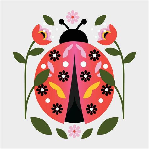 Vector Illustration Of Cute Ladybug 33238996 Vector Art At Vecteezy