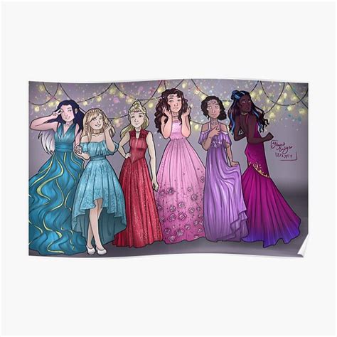 Kotlc Girls In Winnowing Gala Outfits Poster For Sale By Agentemily