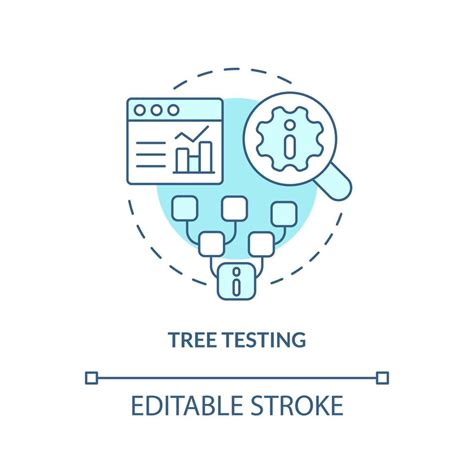 Tree Testing Turquoise Concept Icon Website Architecture Mental Model In Ux Design Abstract