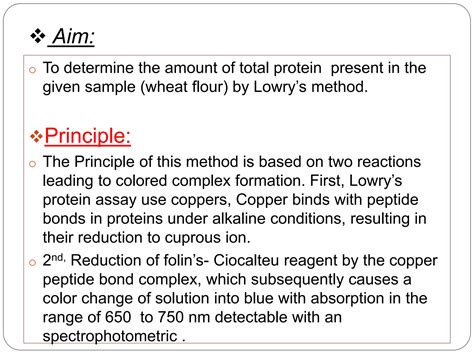 Lowerys Protein Quantification Methodpptx