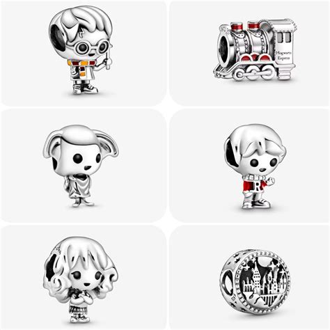 Pandora Harry Potter Collection. Silver Charms HP. Hogwarts Beads ...