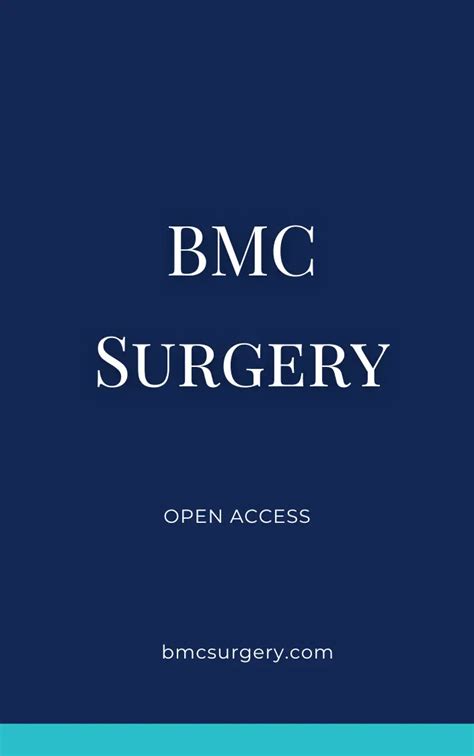 Guidelines For Authors Bmc Surgery