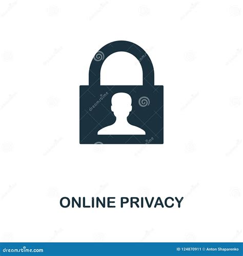 Online Privacy Icon Monochrome Style Design From Internet Security Icon Collection Ui Pixel