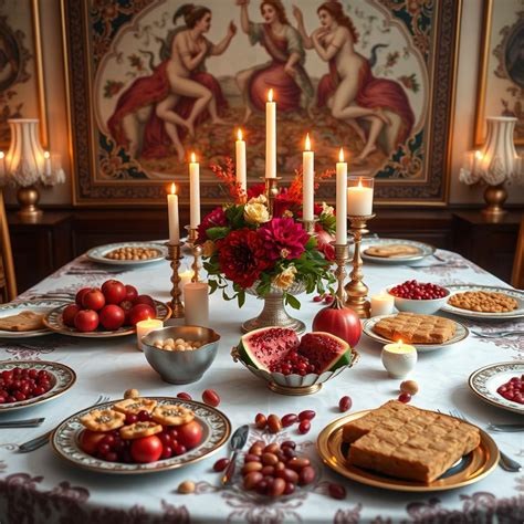 Elegant Yalda Table Setup