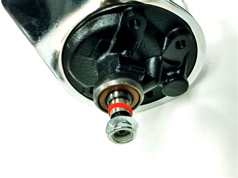 BBC SBC Chevy Chrome Saginaw Style Power Steering Pump W Double Groove