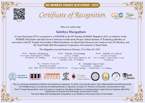 Sahithya Maragatham D A On Linkedin Happy To Share This Winners Of