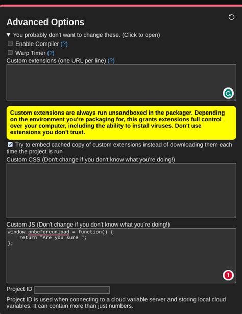 Enhancement Confirm Closing Page · Issue 674 · Turbowarppackager