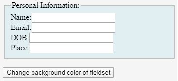 Fieldset Tag In HTML Additional Attributes Of Fieldset Tag In HTML