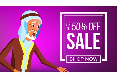 Arab Man Banner Vector Traditional Graphic By Pikepicture · Creative