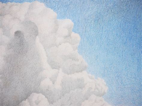 How To Draw Realistic Clouds With Colored Pencil