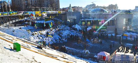 Майдан во время перемирия 03 02 2014 Landmarks Ukraine Travel