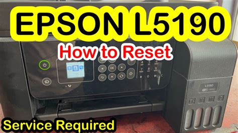 How To Reset Epson L Service Required Youtube