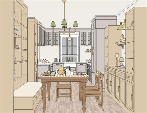 서양 주택 주방 픽셀플러스