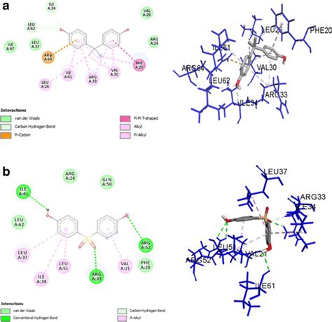 Lowest Binding Energy Poses For Bpa A And Bps B In Pax8 The Left
