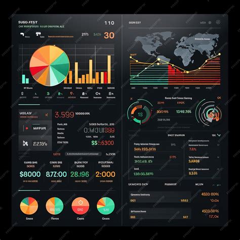 Premium Photo Advanced Digital Dashboard With Realtime Data Analysis And Monitoring Tools