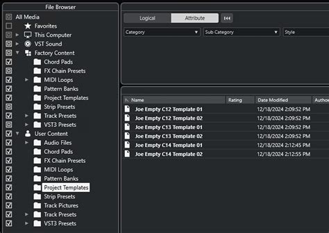 Missing Templates Cubase Steinberg Forums