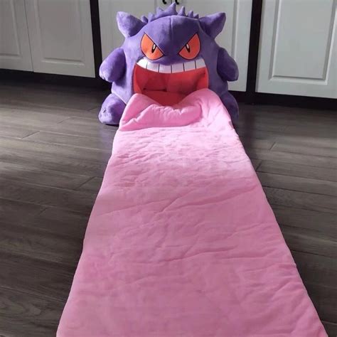 Gengar Tongue Quilt Plushie Pillow Pokemon Plush Toy Stuffed Etsy Uk