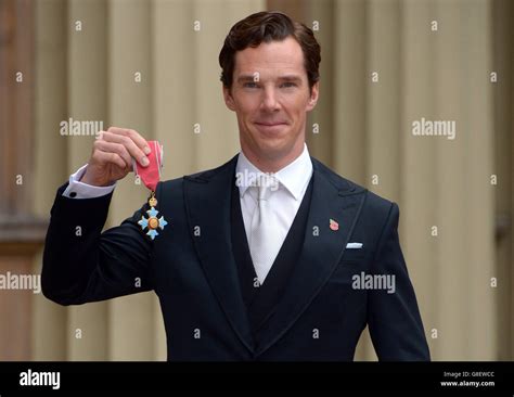 Actor Benedict Cumberbatch After Receiving The Cbe Commander Of The