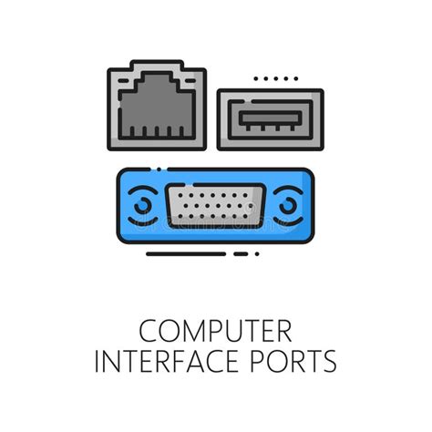 Port Interfaces Stock Illustrations 46 Port Interfaces Stock