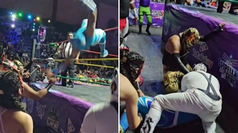 Hijo de Ciclón Ramírez sufre fuerte caída en el ring de la Arena Neza VIDEO Infobae