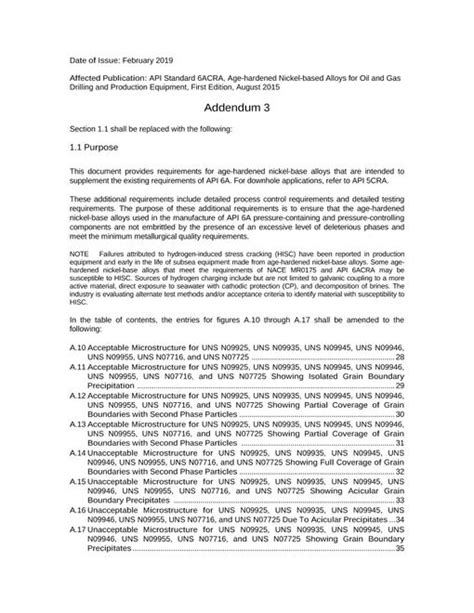 Api Std 6acra Addendum 3