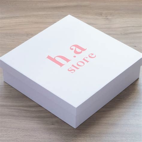 1 Unid Caixa Cartonada Personalizada Logo 22x22x5cm Elo7