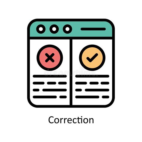 Illustration De L icône De Plan Remplie Par Vecteur De Correction