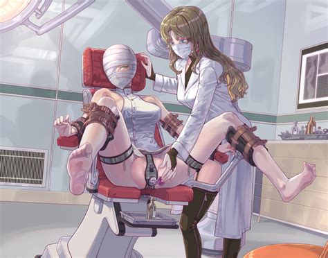 Leveen Original Absurdres Highres 2girls Bdsm Bodysuit Bondage