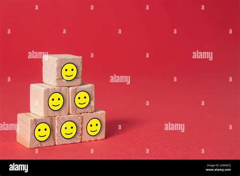 Closeup Of The Wooden Blocks With Emoji Stock Photo Alamy