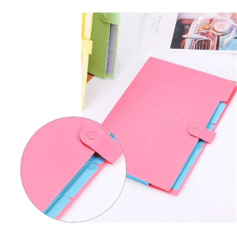 2 Pcs Set Expanding File Organizer 5 Pockets Folde Vicedeal