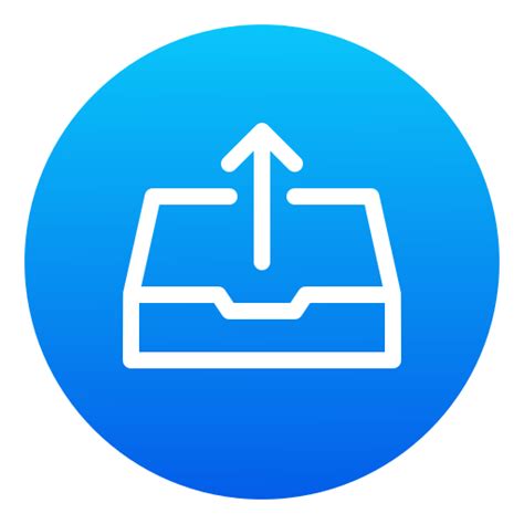 Outbox Generic Flat Gradient Icon