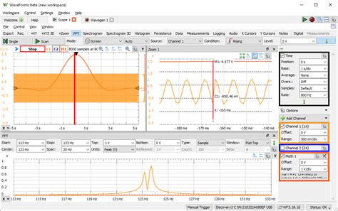 strange fft behaviour in waveforms test and measurement digilent forum