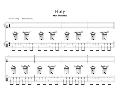 Holy Tab And Chords Mac Demarco