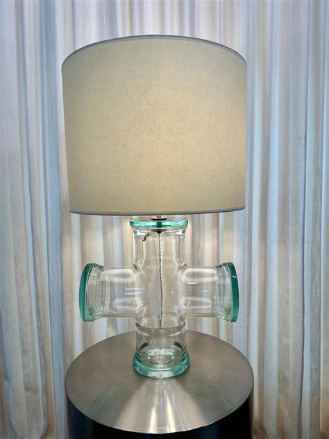 Oversized Vintage Pyrex Glass Junction Table Lamp For Sale At Stdibs