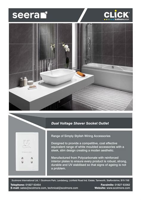 Pdf Dual Voltage Shaver Socket Outlet Dokumentips