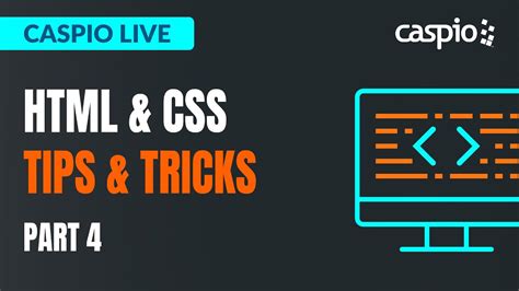 Caspio Live Html And Css Tips And Tricks Part 4 Youtube