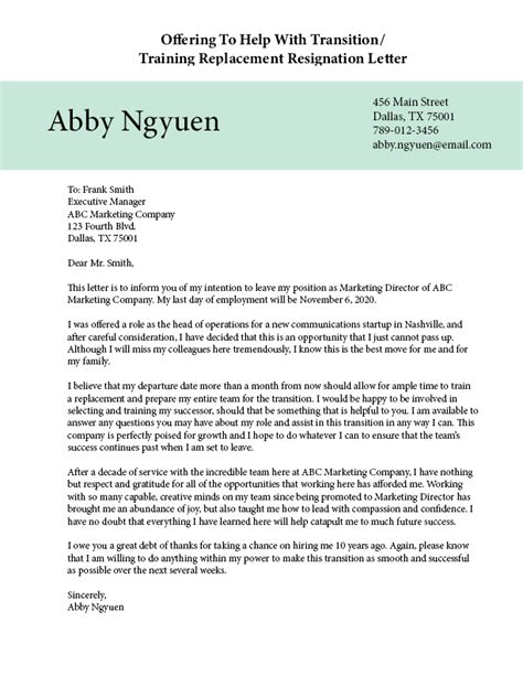 7 Letter Of Resignation Templates To Make Your Exit As Smooth As