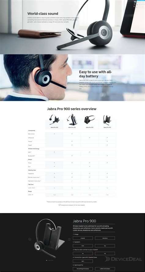 JABRA PRO DUO Wireless Headset Range DeviceDeal