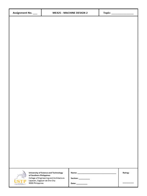 Assignment Template Md2 Pdf