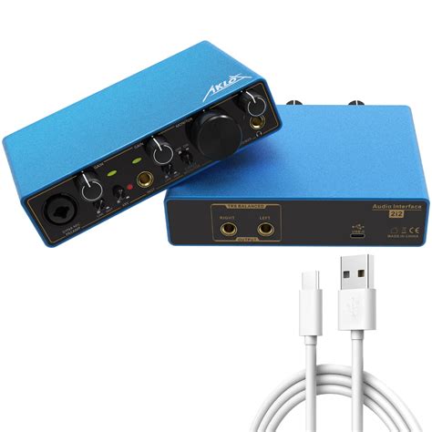 Usb Audio Interface For Computer Recording Audio Interfaces By Aklot