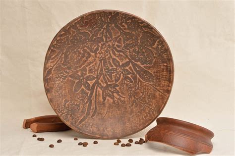 Buy Beautiful Handmade Ceramic Plate Unusual Clay Plate Table Setting