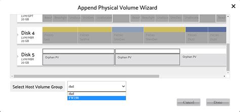 how to append pv to vg with visual lvm manage lvm with visual lvm