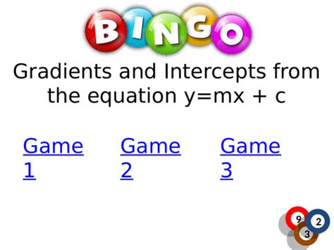 Y Mx C Gradient And Intercept 2 Resources Teaching Resources