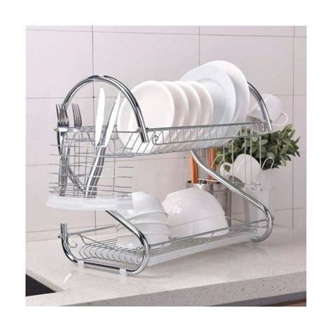 Escorredor De Louça Cromado Aço Inox 13 Pratos Moderno Luxo top house