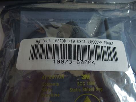 New Agilent 10073d Passive Probe 10 1 500 Mhz 12pf Oscilloscope Probe Ebay