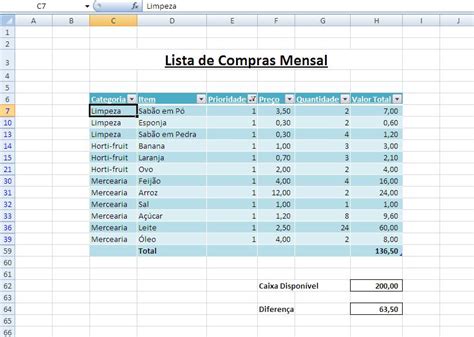 Curso Excel Tio Ilmo Excel Super Cases Lista De Compras