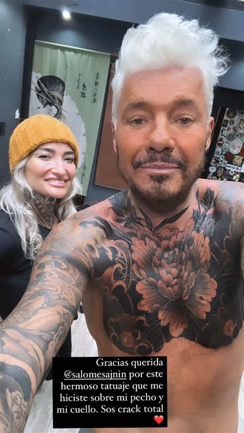 Igual Que Cande Tinelli Marcelo Tinelli Se Hizo Una Flor En El Cuello