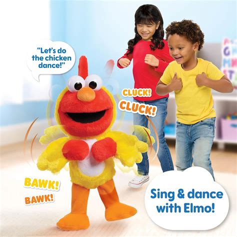 Just Play Sesame Street Chicken Dance Elmo Feature 13 Inch Plush