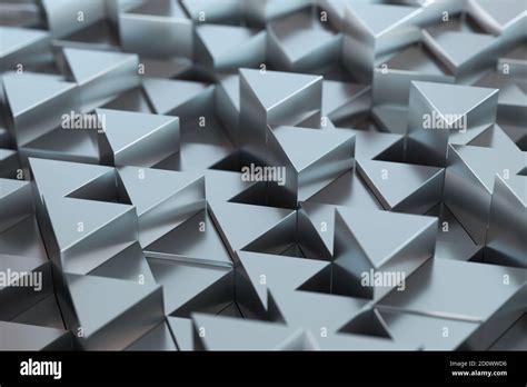 Repeating Triangle Cubes Background 3d Rendering Computer Digital