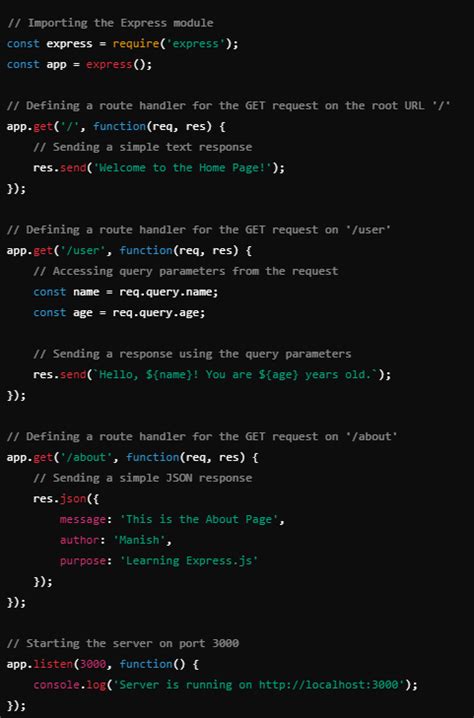 Create A Server Using Nodejs And Expressjs By Manishvipin Aug